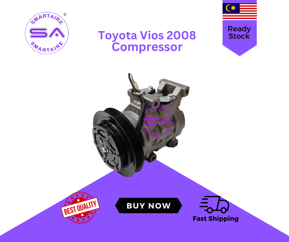 Toyota Vios 2008 Compressor – Smartaire Trading (M) Sdn Bhd